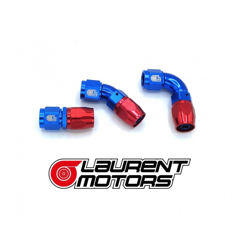 Straight / 45° Elbow / 90° Elbow fitting AN6 / DASH6