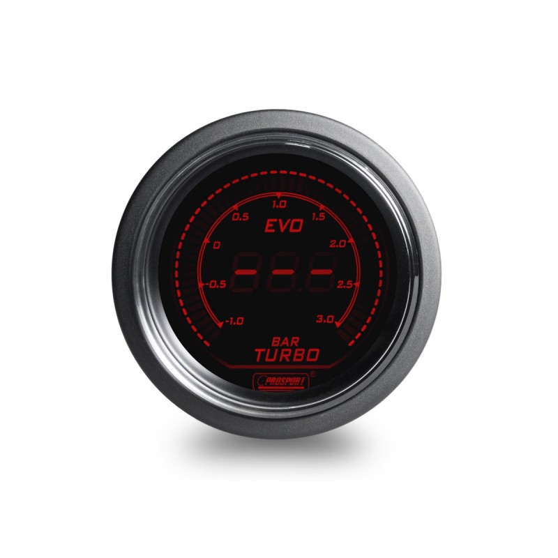 Turbodruck Manometer ProSport 52mm-Blau/Rot