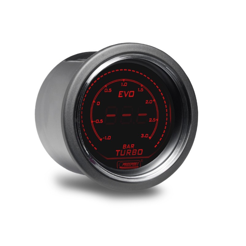 Turbodruck Manometer ProSport 52mm-Blau/Rot